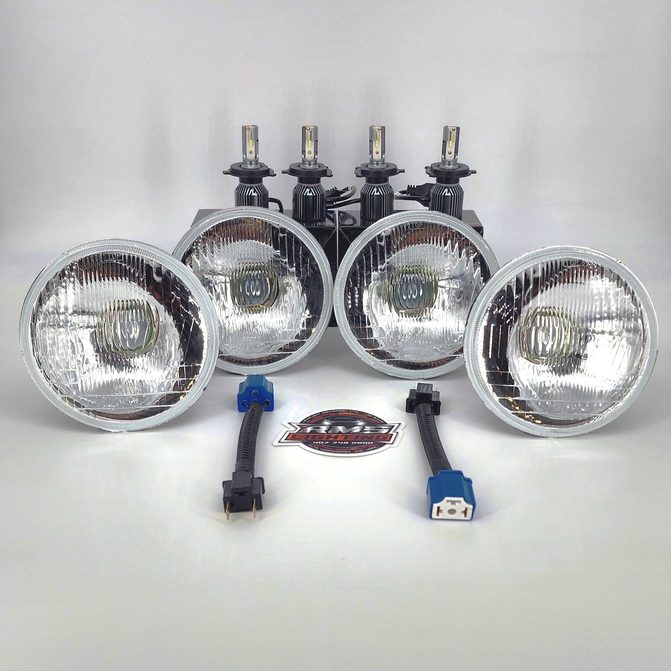 RMS3301M2S - 5.75 (Gen1) Small Round Headlight Conversion Kit with 10 ...