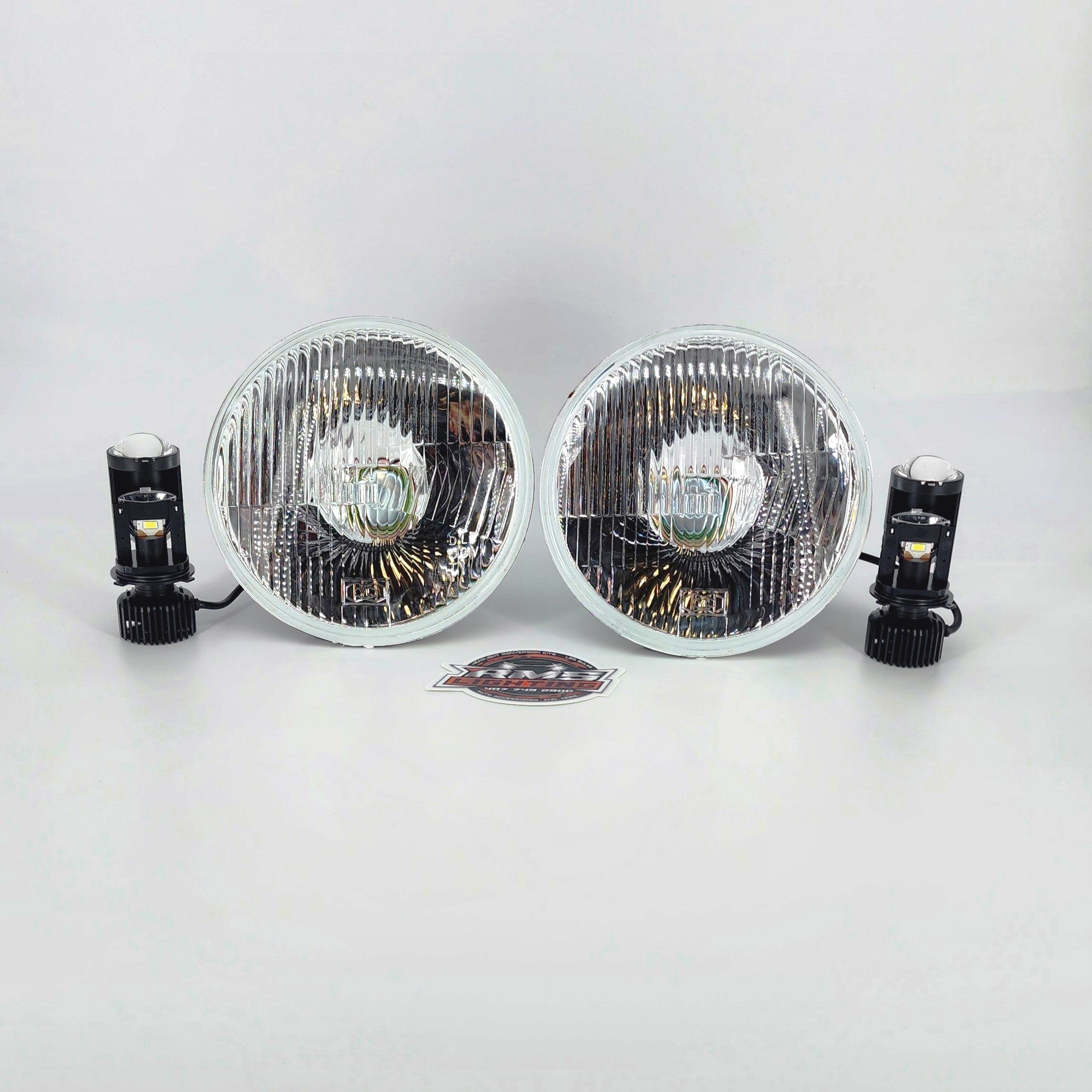 RMS3303PRO - 7" (Gen3) Round Headlight Conversion Kit with 10,000 LM H ...